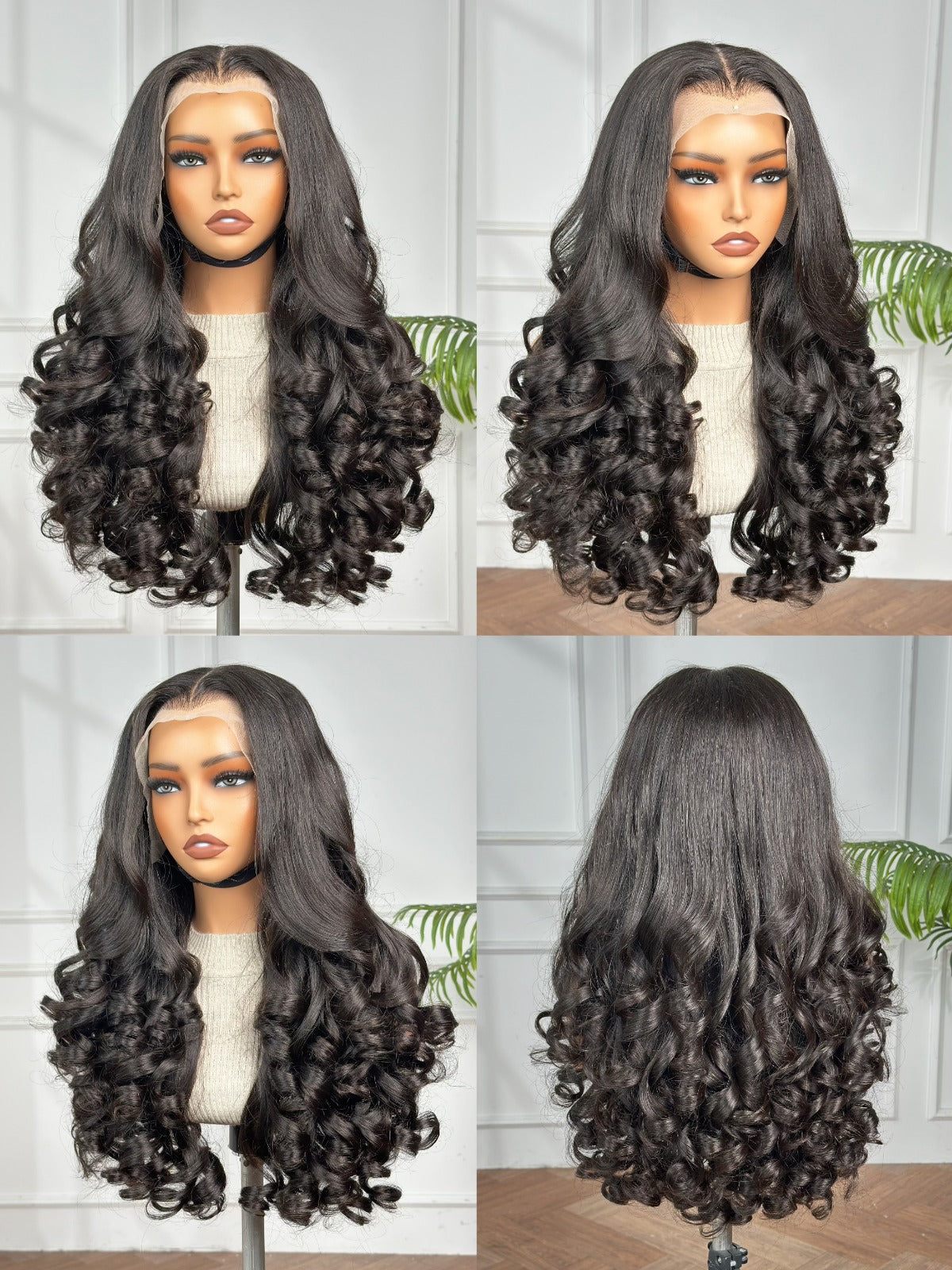 22" Tip Bounce Egg Curl with 13 x 4 Frontal - Aurelian Strands